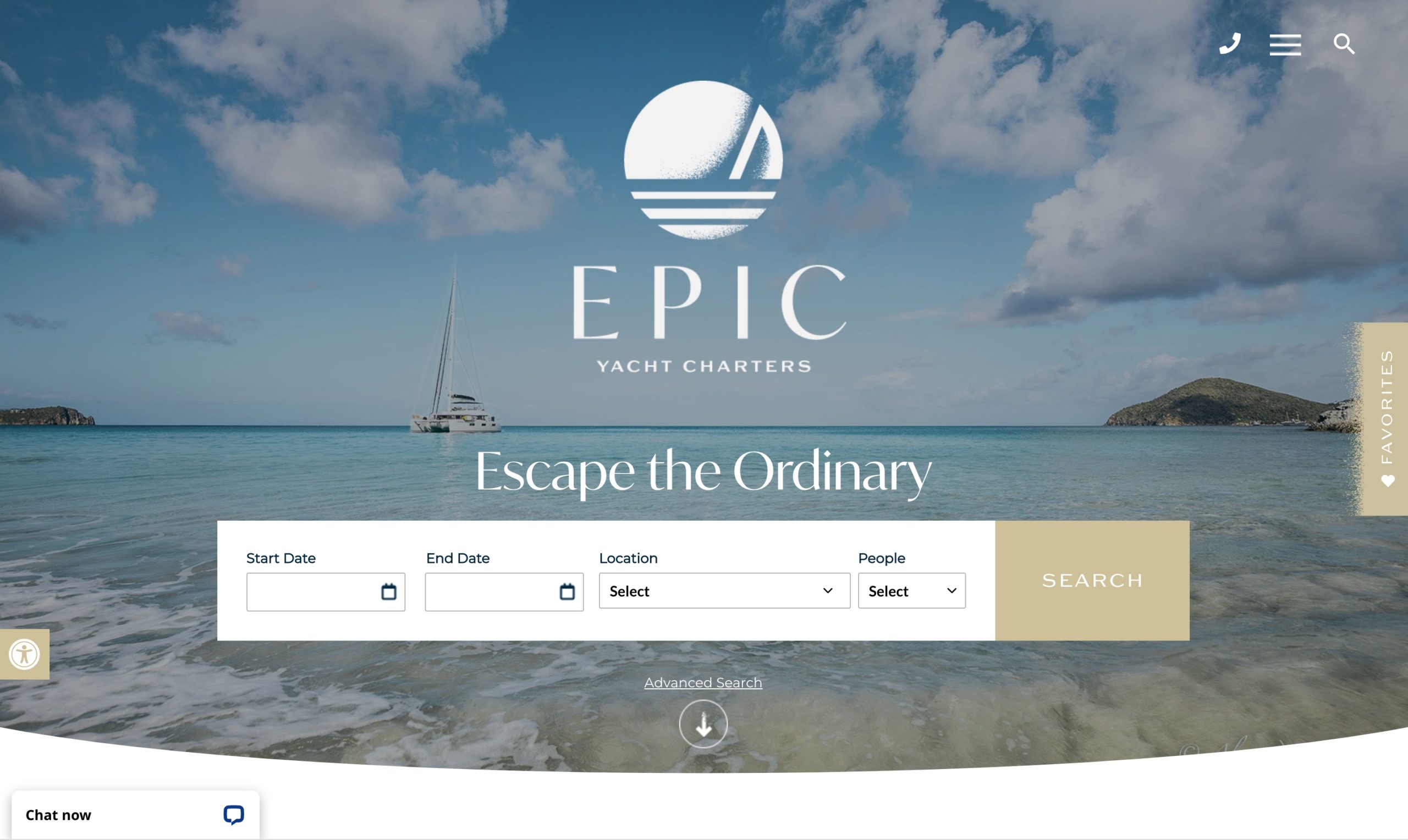 Epic Yacht Charters - Website Design & SEO by BlizzardPress